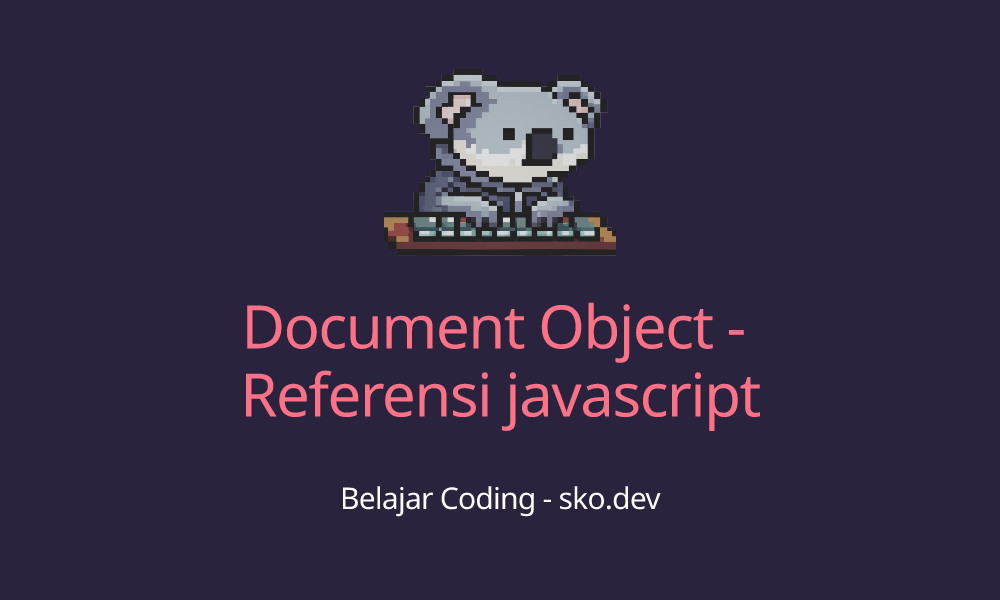 Document Object - Referensi javascript