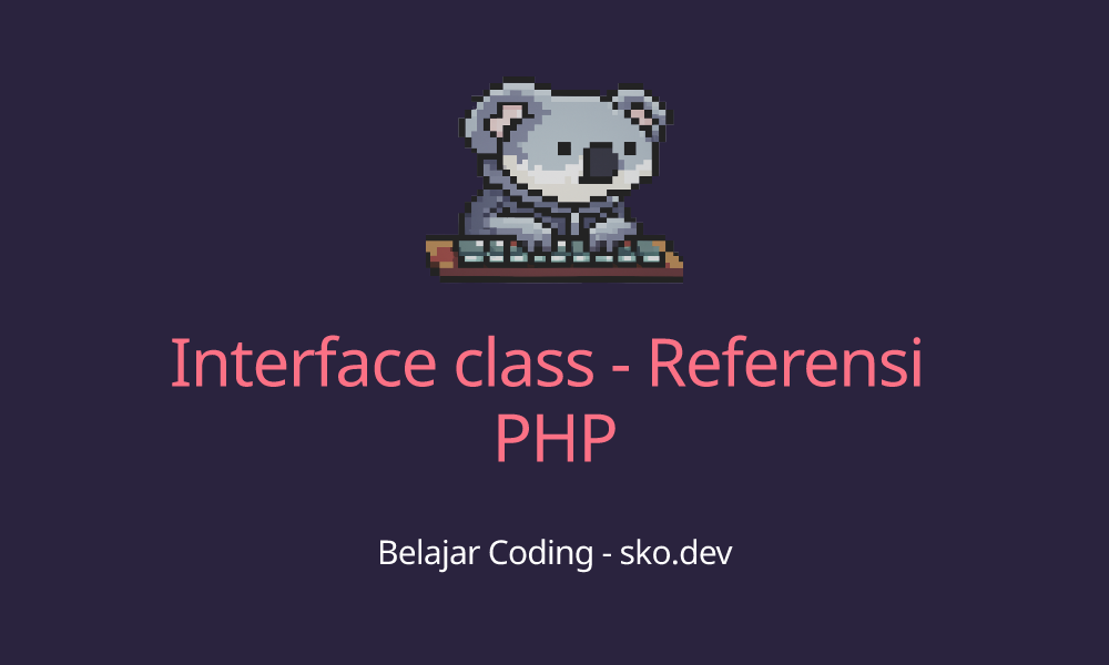 Interface Class Referensi Php